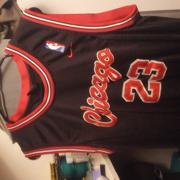 Nike | Other | Nike Nba Chicago Bulls Michael Jordan Jersey Letters And ...